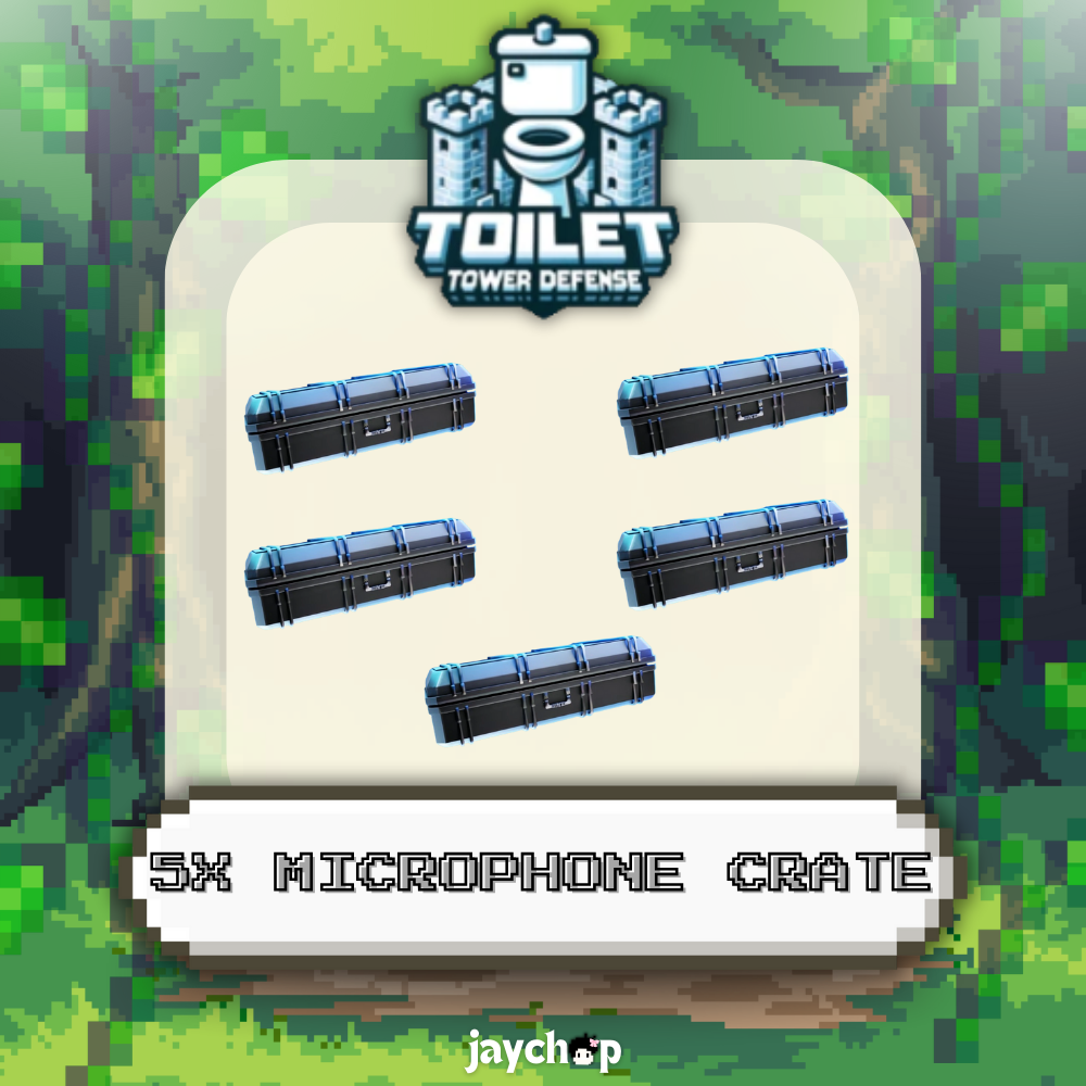 5x Microphone Crate - Toilet Tower Defense - TTD (Read Description) | eBay