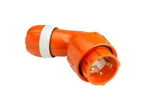 Clipsal INDUSTRIAL ANGLED PLUG 500V 4-Round Pins, Resistant Orange- 32A ...