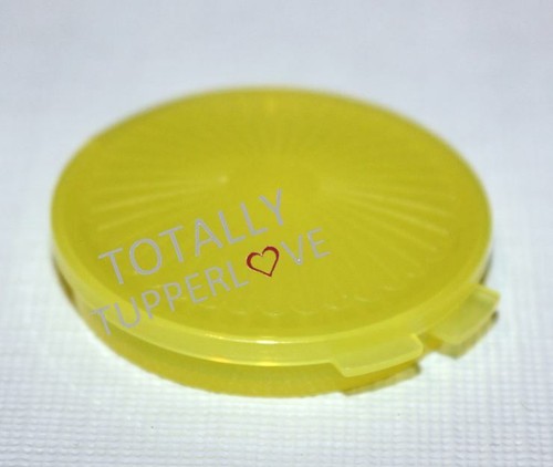 Tupperware Pill Case Clamshell Mini Round Pocket-Sized Keeper Sheer ...