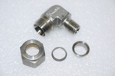 Swagelok SS-810-2-4 Stainless Steel Elbow 1/2" Tube OD X 1/4" Male NPT ...