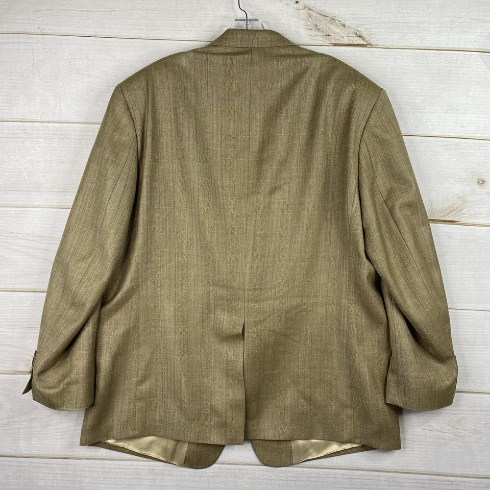 Ralph Lauren Mens 46S Blazer Brown Silk Wool Suit Jacket Sport Coat ...