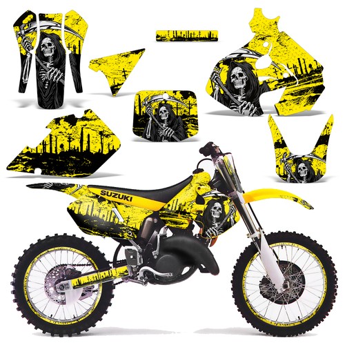 Suzuki RM125 Graphics Kit Dirt Bike Decals Sticker Wrap RM 125 99-00 ...