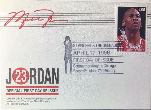 Michael Jordan Commemorative Gold Stamp 1995-1996 Champions No.3467 | eBay