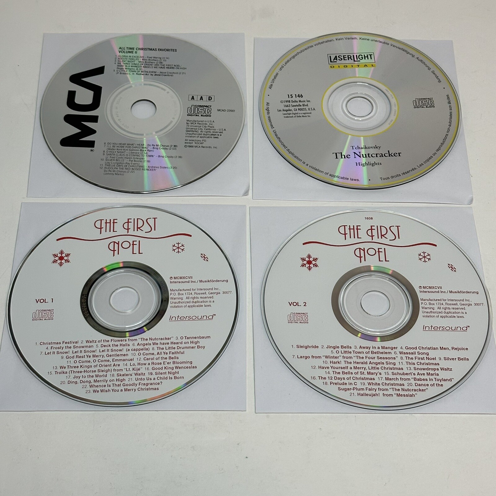 Lot of 11 Christmas Holiday Music CD Various Artists Loose CDs Discs ...