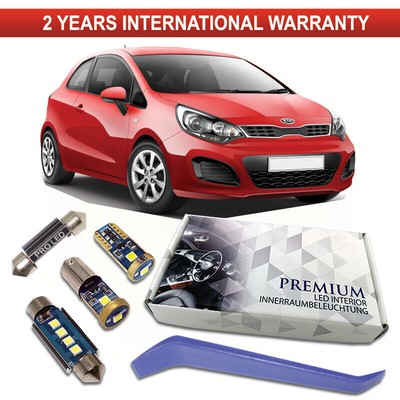 KIA RIO 3 LED Interior Kit Premium 7 SMD Bulbs White Error Free UB 2011 ...
