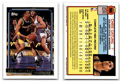 1992-93 Topps Gold #96 Chris Gatling - Golden State Warriors | eBay