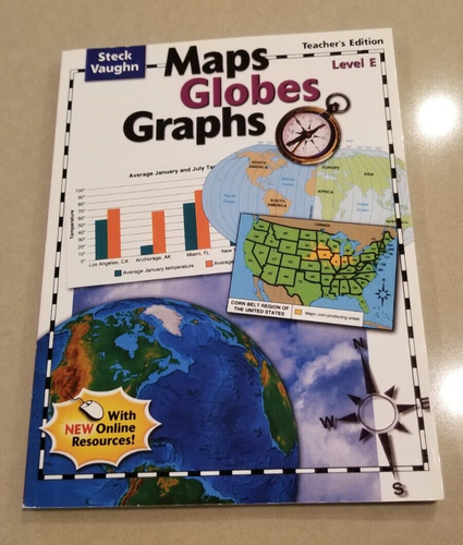 Steck-Vaughn Maps Globes Graphs Level E Teachers Edition Great ...