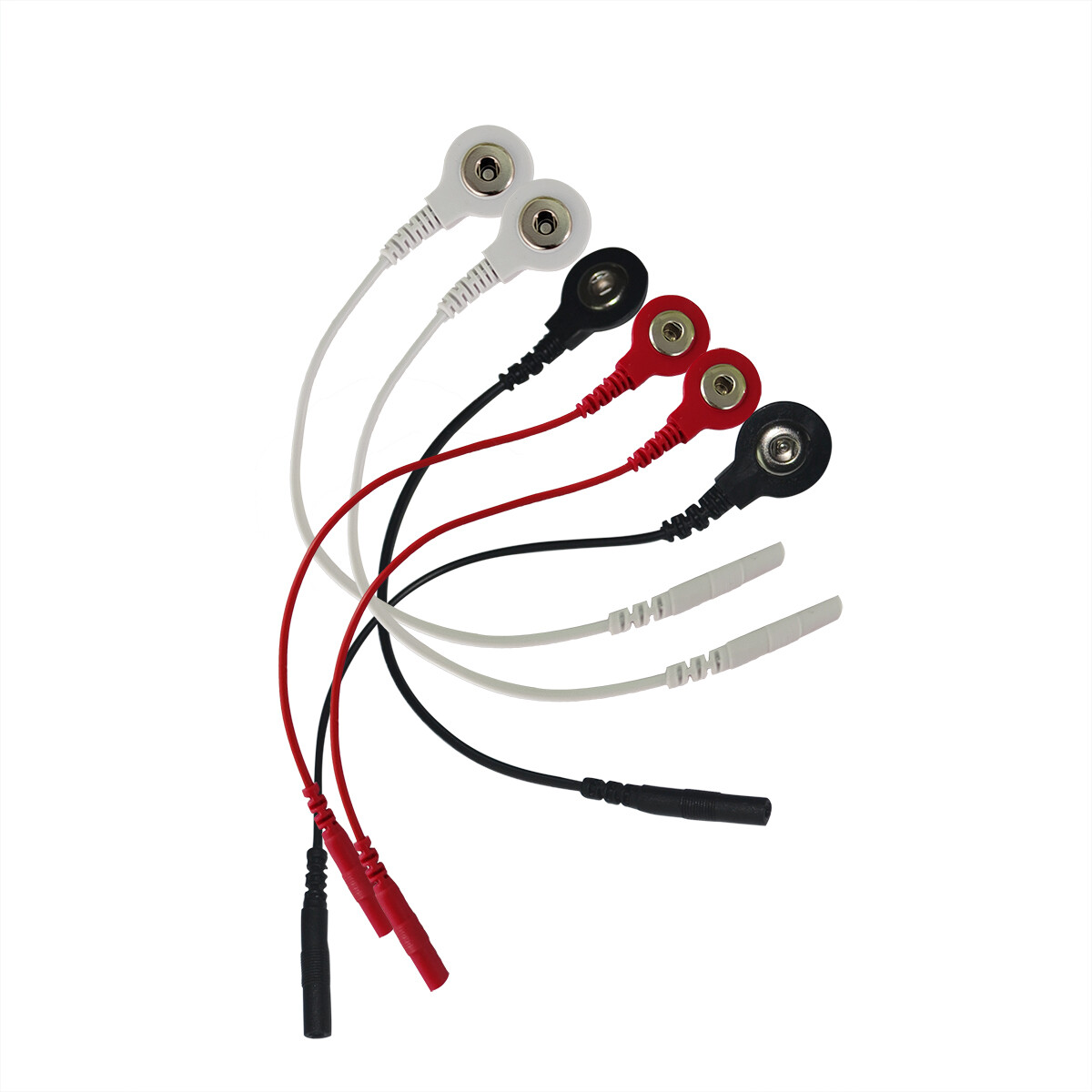 6 pairs Electrode Cables Female Snap Converter Cable to Button For Tens ...