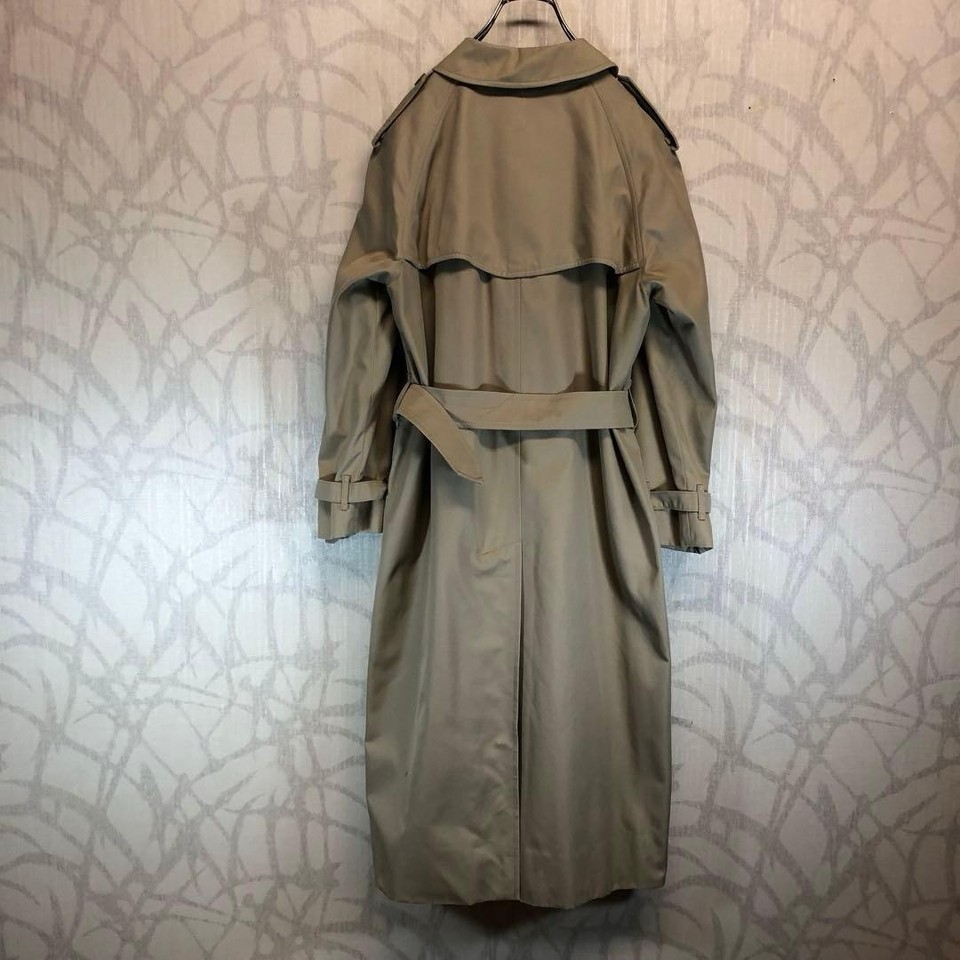 Burberry Vintage Trench Coat Beige With Nova Check Pattern Size L For ...