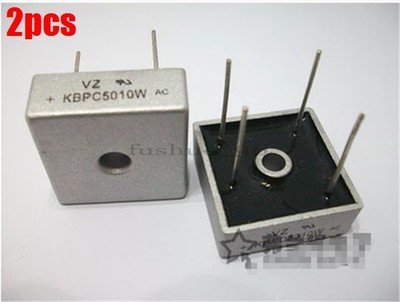 2Pcs Bridge Rectifier 50A/1000V KBPC5010W Rectifier Square New Ic sr | eBay