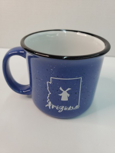 Dutch Bros Arizona Coffee Mug Blue with White Speckles Oversize | eBay