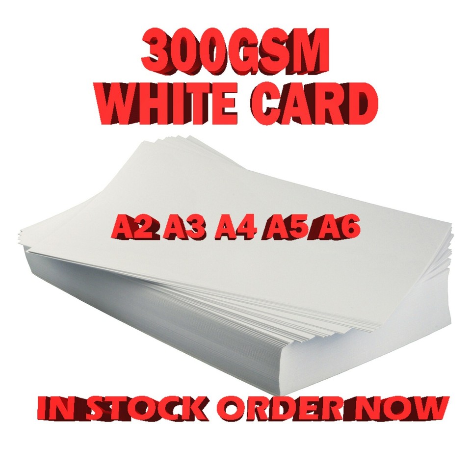 A4 A3 A2 A5 A6 WHITE CARD 300GSM 380MIC, BIG SALE OFFER, CRAFT ...