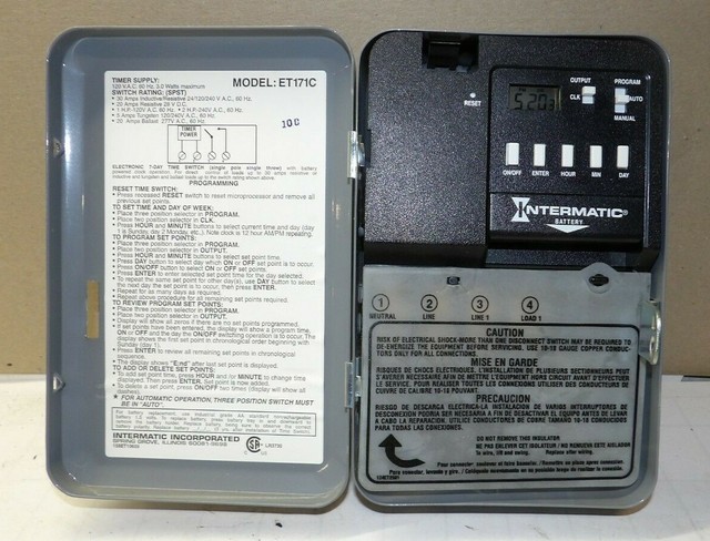 1 Intermatic Electronic Time Switch ET171C for sale online | eBay