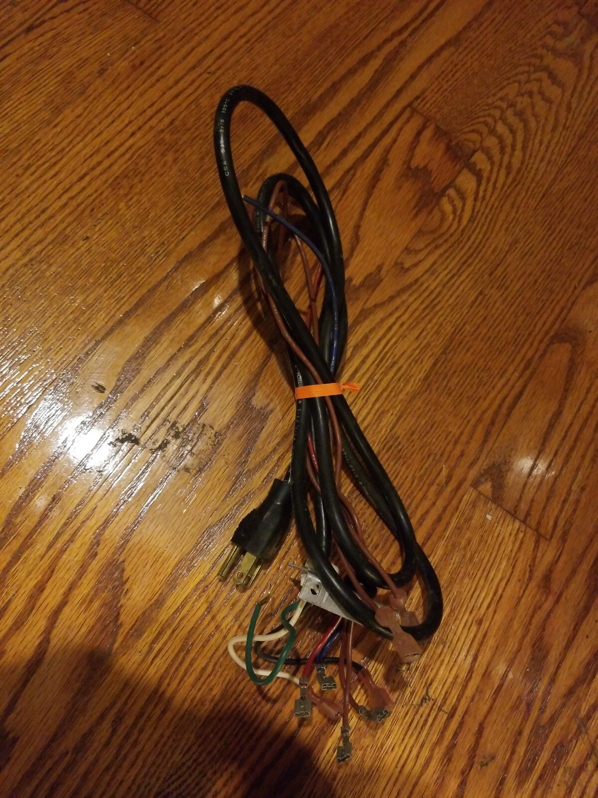 6' Carrier 2-05919-1 power cord from whole house humidifier model ...