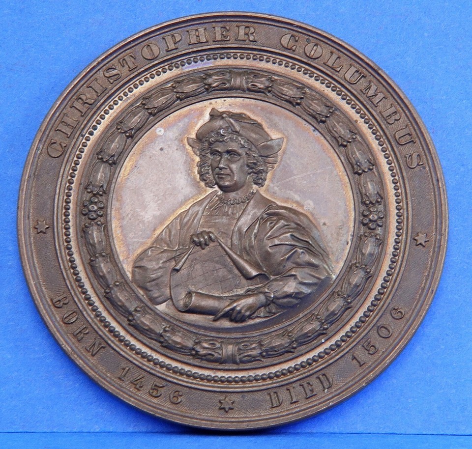1892 World's Columbian Expo Souvenir Medal - 400th Anniversary Columbus ...
