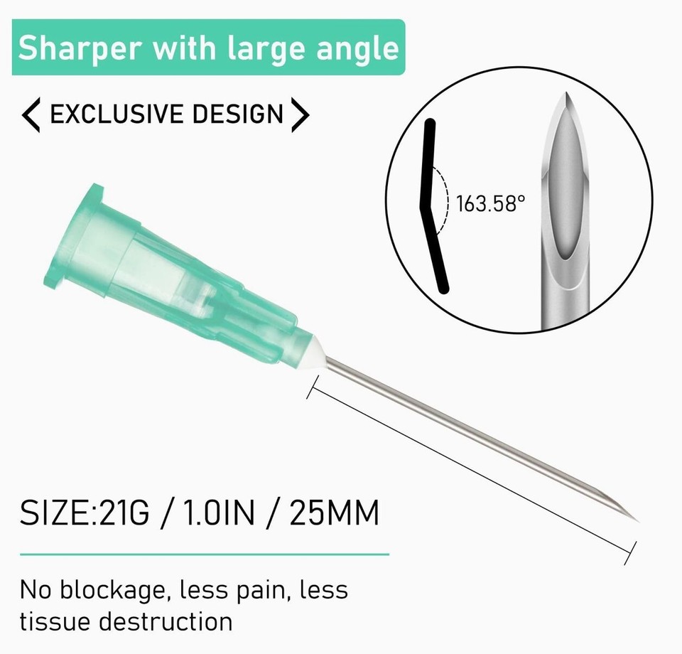 18 20 21 22 23 25 27 Gauge Needle Individual Package Box of 100 | eBay