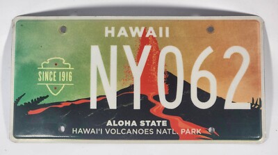 *EXPIRED* Real Hawaii license plate - Volcanoes National Park Edition ...