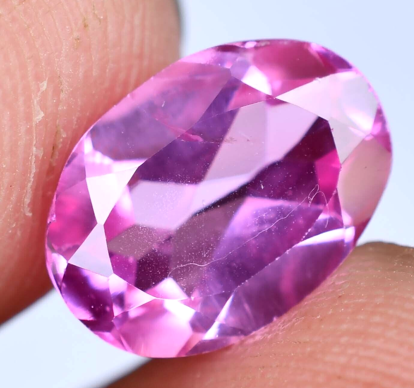 Stunning 4.25 Ct Natural Mogok Pink Ruby Oval Cut Certified Treated ...