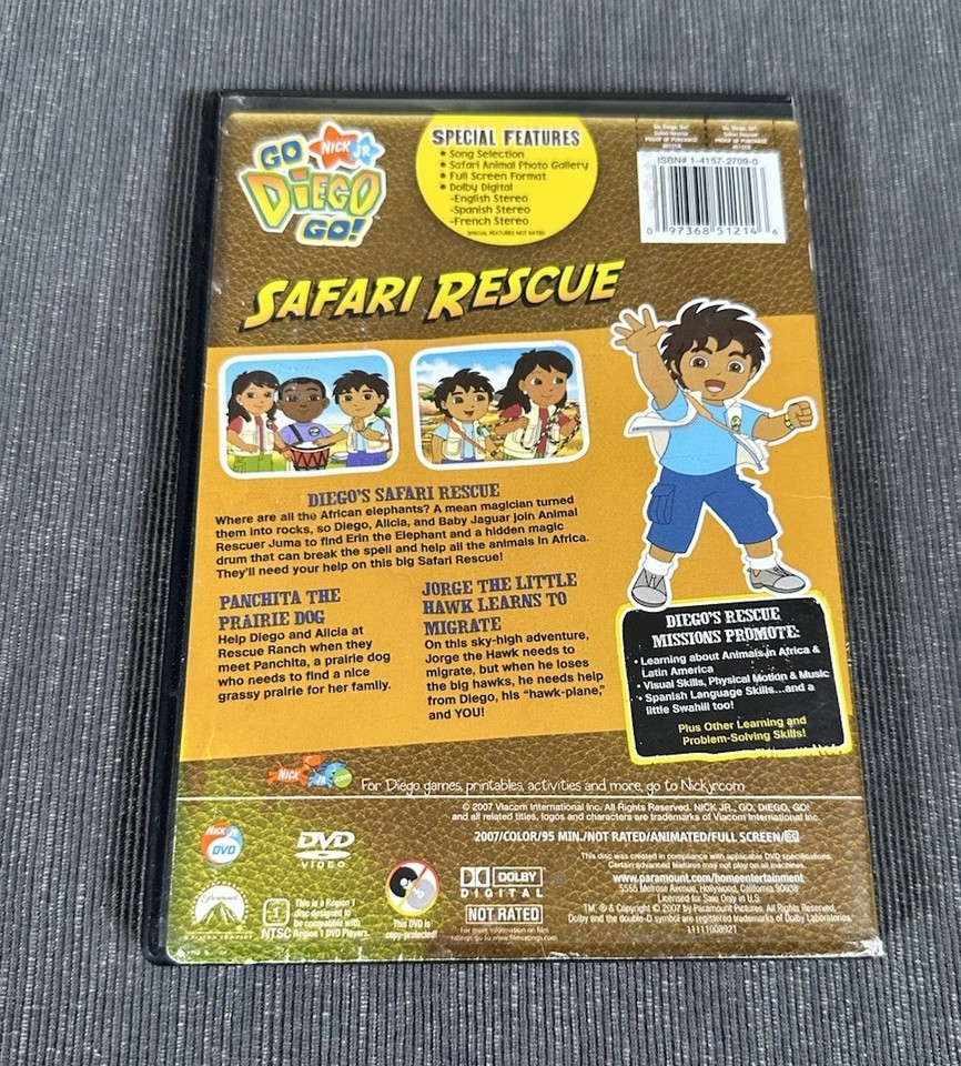 Nick Jr Go Diego Go! Safari Rescue Movie Shows Episodes 2007 ...