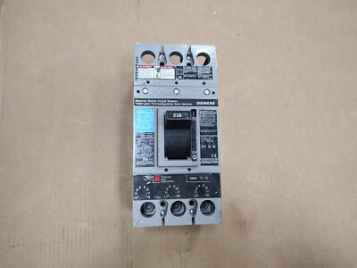 SIEMENS FXD63B225 SERIES B 225A 3 Pole 600V FXD6-A Casement Breaker | eBay
