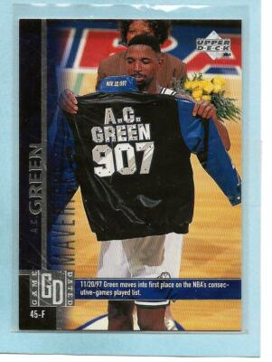 A.C. GREEN - 1997-98 Upper Deck - #205 - Mavericks - $1.00 Shipping | eBay