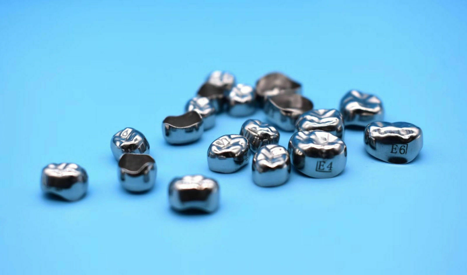 96pcs Stainless Steel Dental Kids Primary Molar Crowns Preformed Crown ...