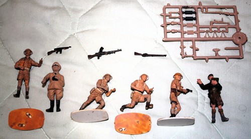 Lot 1/32 Airfix, WWII, 8th Army Desert Infantry w/ Rommel Figure ...