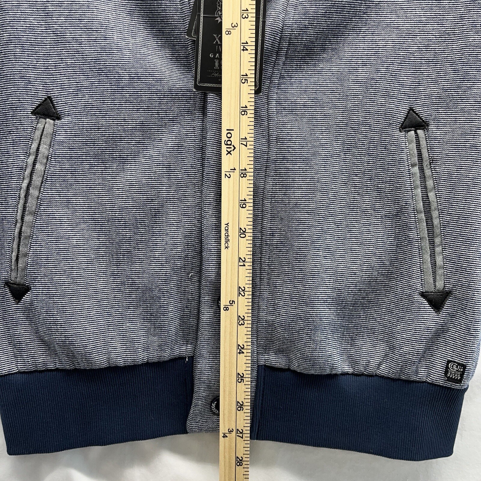 Xios Collared Jacket Mens sz Small Navy Vintage Inspired Garment | eBay