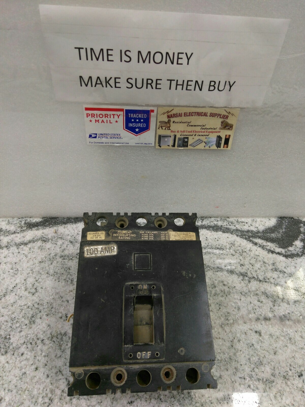 Square D FAL36100, 100A 600VAC 125/250VDC 3P Circuit Breaker, (34D2 | eBay