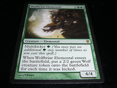 Magic the Gathering: Conspiracy - Wolfbriar Elemental Rare Card [x1] MTG | eBay
