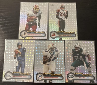 2006 Topps Own The Game Lot Of 5 Portis Hasselbeck Ty Law Chambers ...