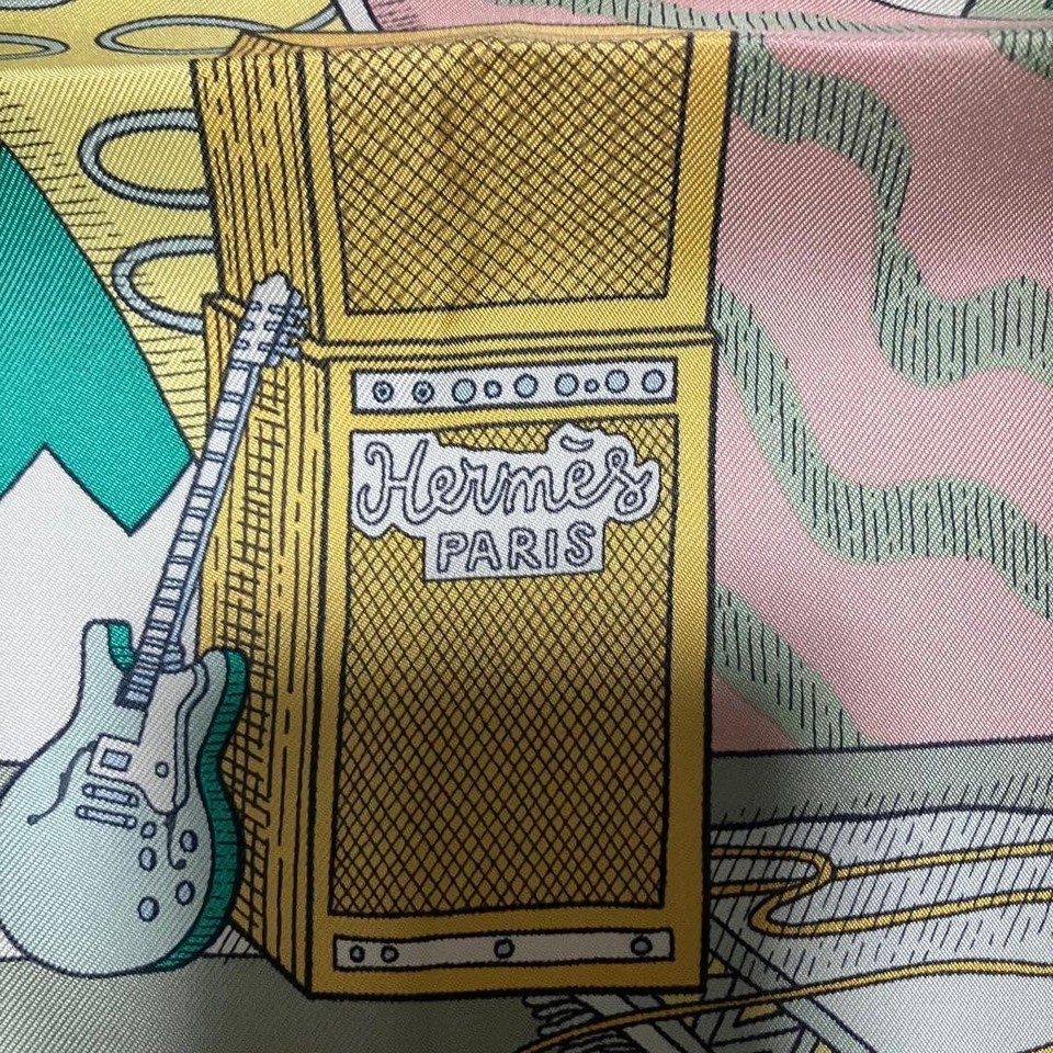 HERMES Scarf Carre 90 Le Premier Chant Song of Beginnings with box ...