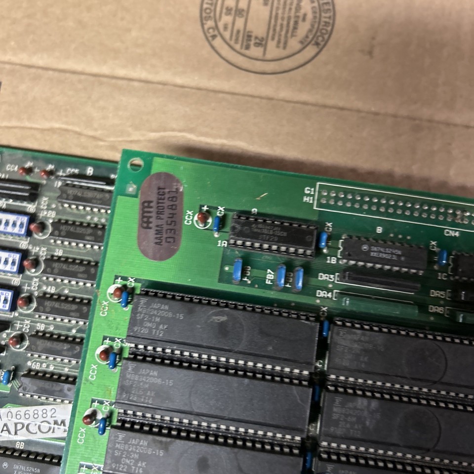 Original Not Working Street Fighter 2 Capcom ARCADE Video GAME PCB ...