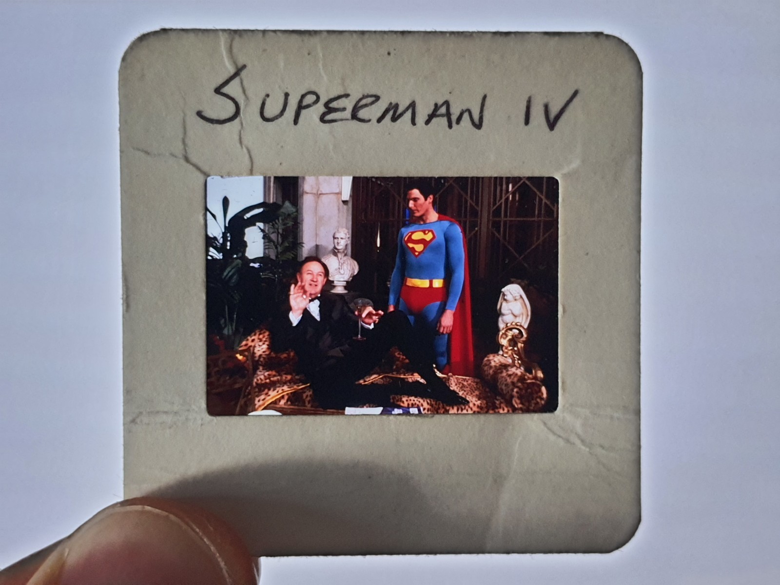Superman IV 1987 35mm Studio Slide - Christopher Reeve Gene Hackman