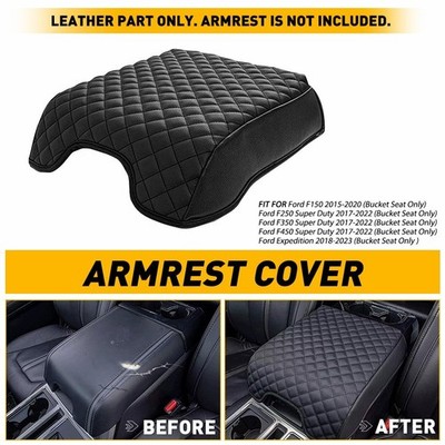 Center Console Armrest Cover Lid Black For Skin F150 Ford 2015-2020 ...