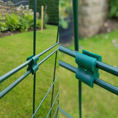 Plastic Mesh Joining Clips for Mesh, Flexipanel, Wire Panels. Fits 4 to ...