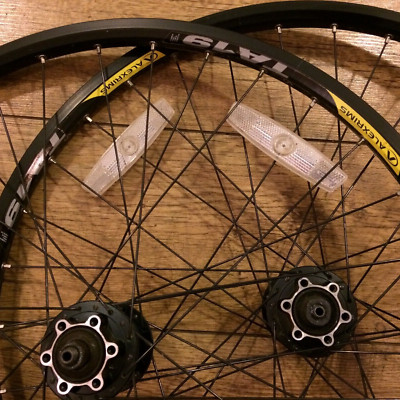 26" disc wheel SET Shimano 457 Alex TA15 QR eyeleted double wall. | eBay UK