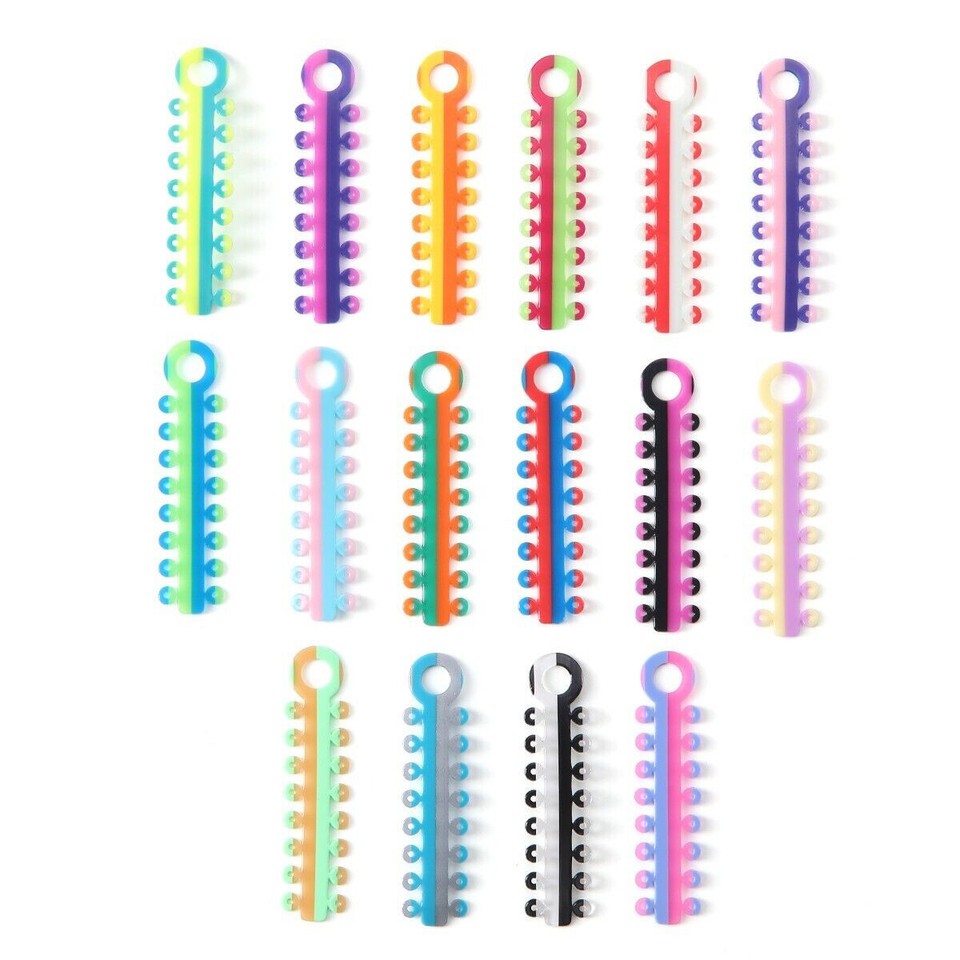 16 Color Dental Orthodontic Elastic Rubber Ligature Tie/Power Chain ...