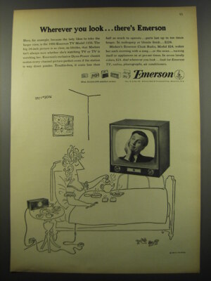 1955 Emerson Model 1156 TV Advertisement - cartoon by Saul Steinberg | eBay