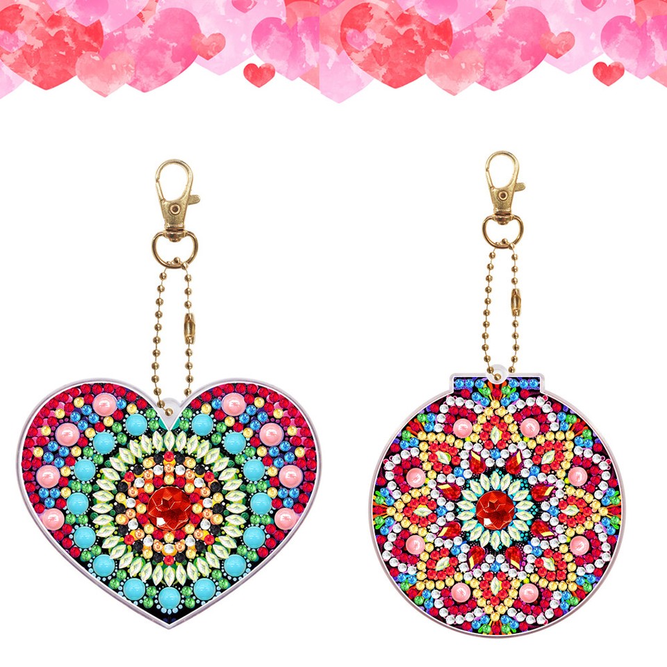 Demiawaking 2Pcs Labyrinth 5D Diamant Malerei Schl?selanh?ger DIY Schl ...