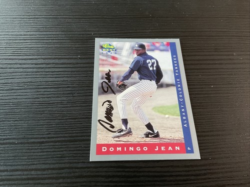Domingo Jean autographed baseball card (Yankees) 1993 Classic Best #76 ...