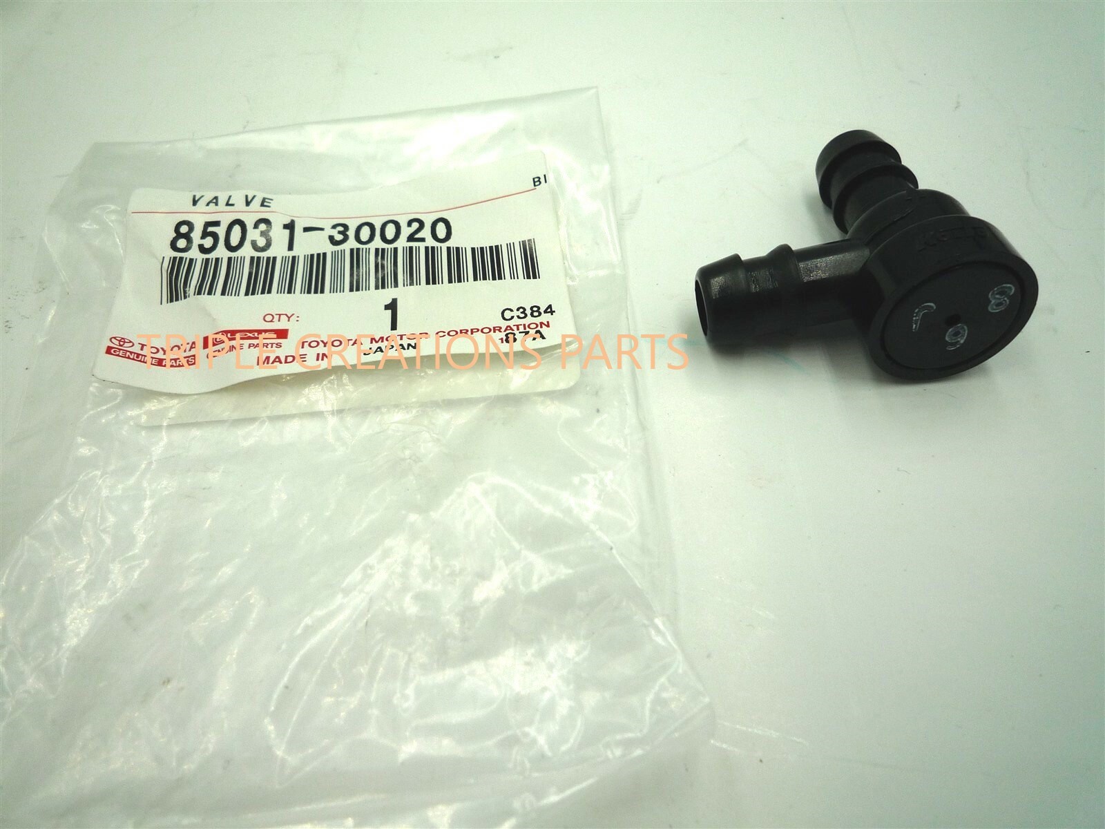 8503130020 GENUINE Toyota VALVE HEADLAMP CLEANER WASHER HOSE 85031 ...