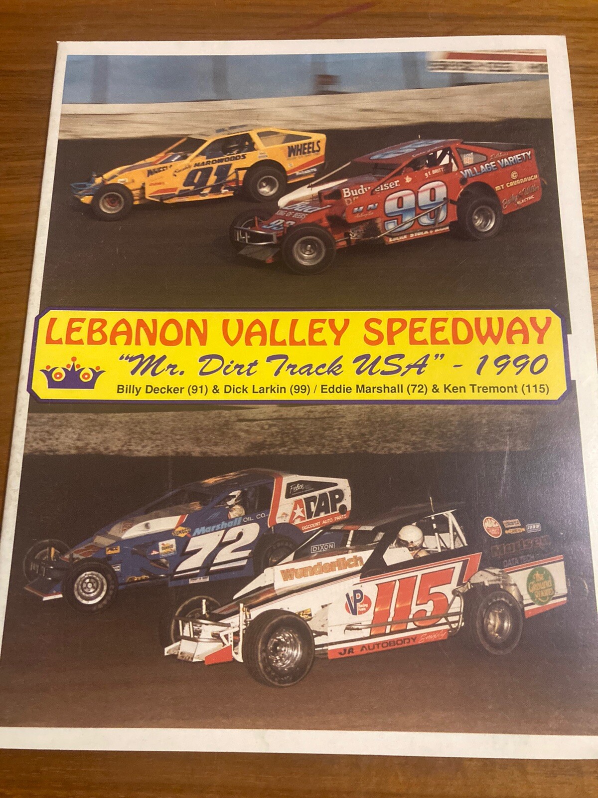 1990 Dirt Trackin Magazines Lot Of 10 Modified Racing Programs Volume ...