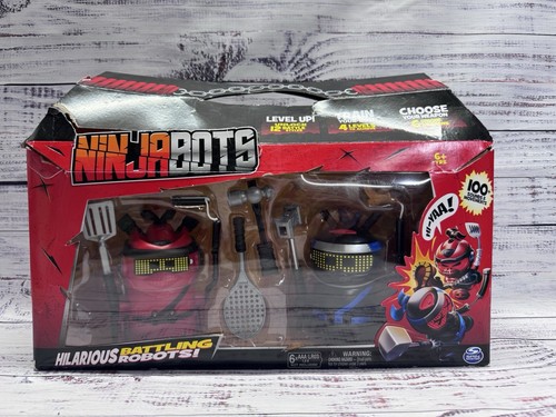 Ninja Bots Hilarious Battling Robots 2 Pack Red Dragon Black Tiger NEW! 778988313015| eBay