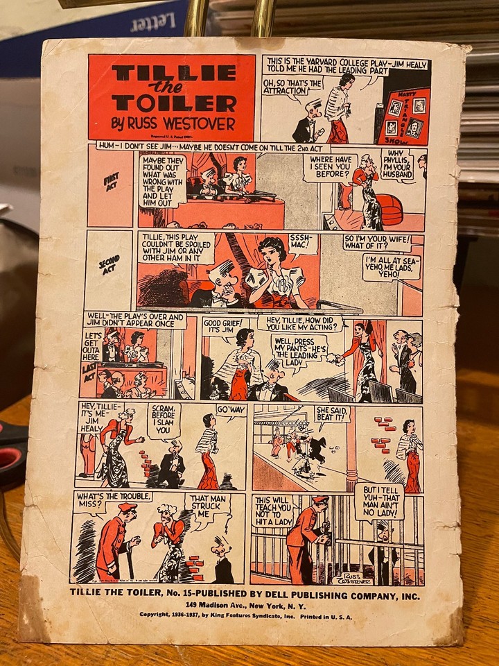 Golden Age Key - Four Color #15 1st Comic Book Appearance Tillie the ...