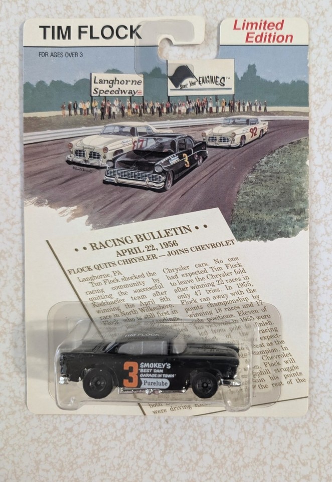 1992 Hot Wheels '55 Chevy "Tim Flock" Limited Edition Vintage car!!! LE ...