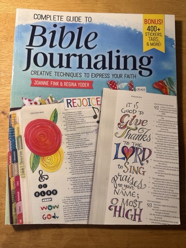 Lot of 2 Bible Journaling Books Creative Faith Art Stickers Tabs ...