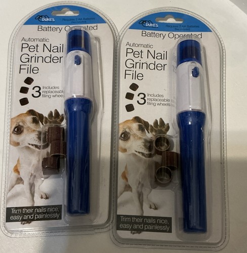 2pack Dukes Battery Operated Pet Nail Grinder File New | eBay