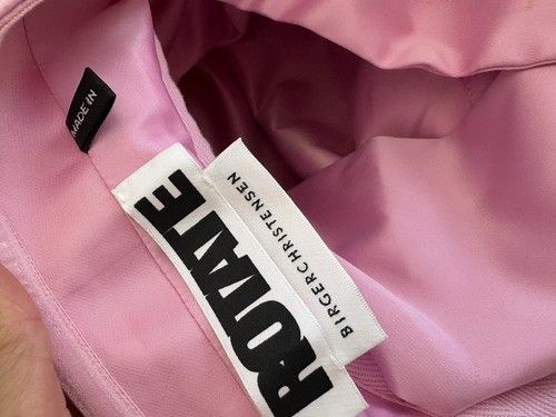 Rotate Pink Satin Ruffle Lined Mini A-Line Skirt Size 6 Zip Closure ...