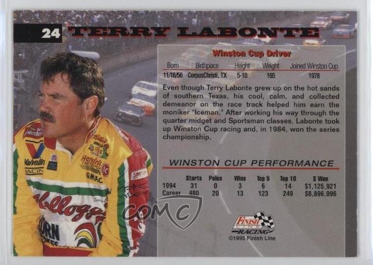 1995 Classic Assets Racing Gold Facsimile Signature Terry Labonte #24 ...